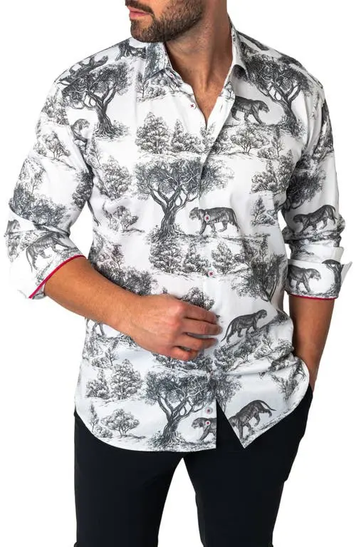 MACEOO Fibonacci Regular Fit Kingdom Button-up Shirt