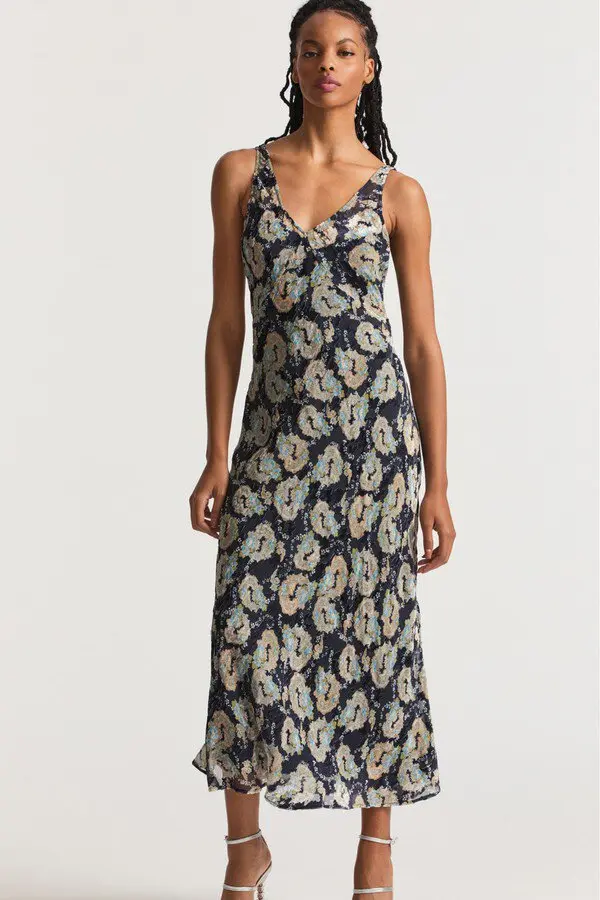 LoveShackFancy Iliana Slip Maxi Dress