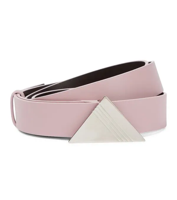 Attico Leather Belt - Pink