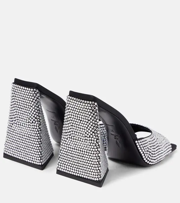 Attico Devon Crystal-embellished Mules