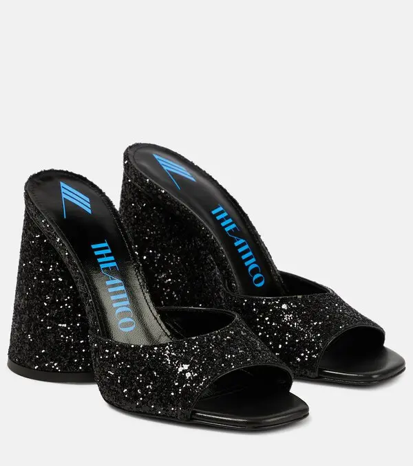 Attico Luz Embellished Mules
