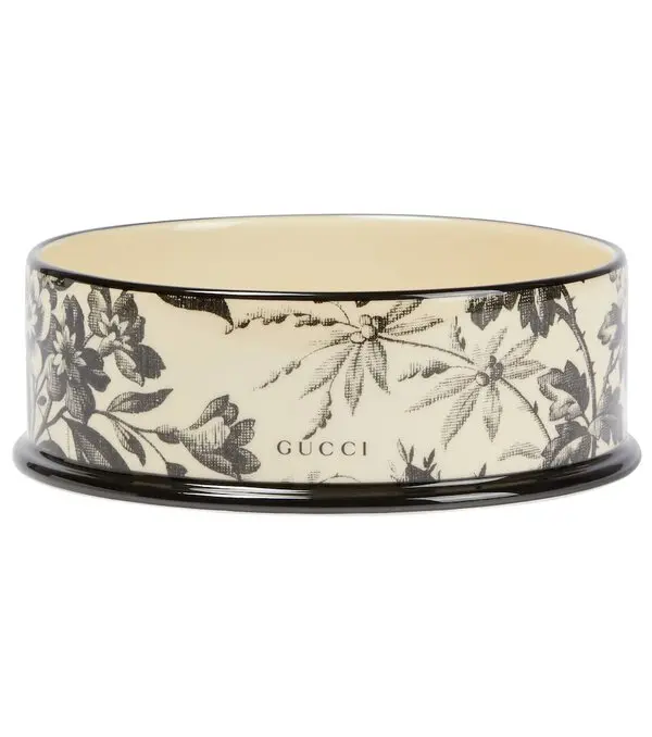 Gucci Herbarium Porcelain Dog Bowl - Multicoloured