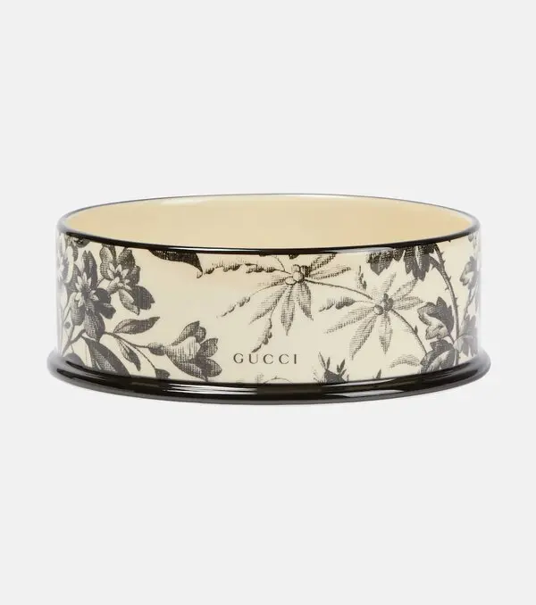 Gucci Herbarium Porcelain Dog Bowl - Multicoloured