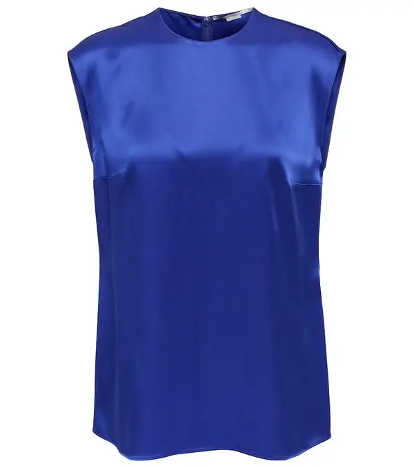Stella McCartney Satin Top - Blue
