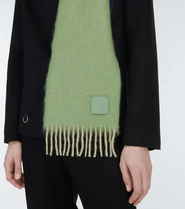 Loewe Anagram Mohair And Wool-blend Scarf