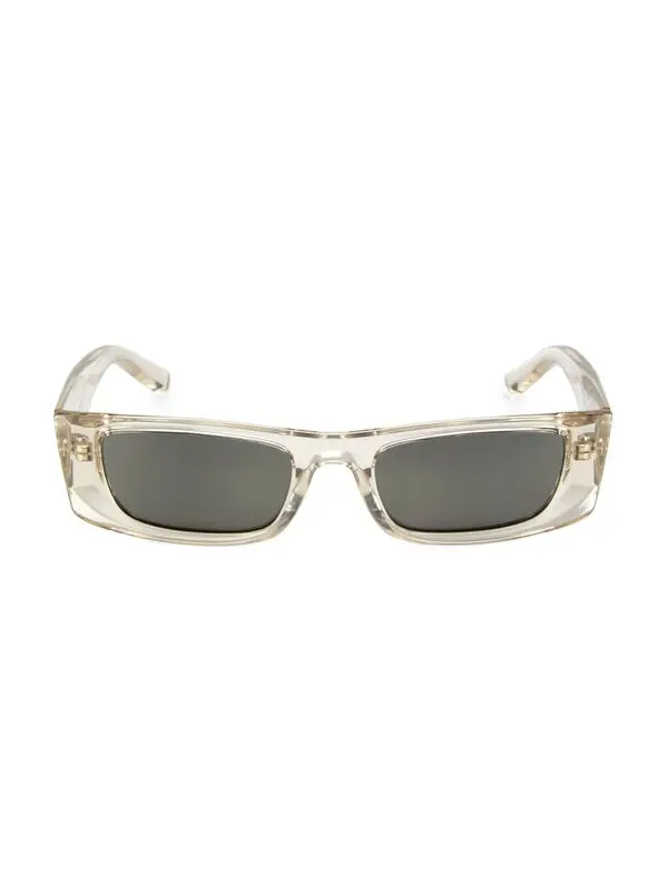 Saint Laurent Ultra Cat-eye Rectangular 52mm Injection Sunglasses - Beige