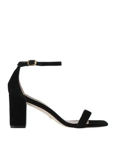 STUART WEITZMAN Suede Sandals - Black