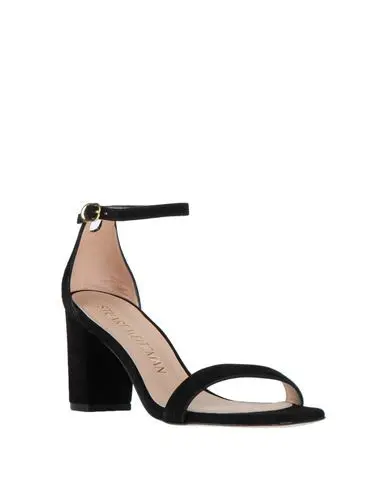 STUART WEITZMAN Suede Sandals - Black