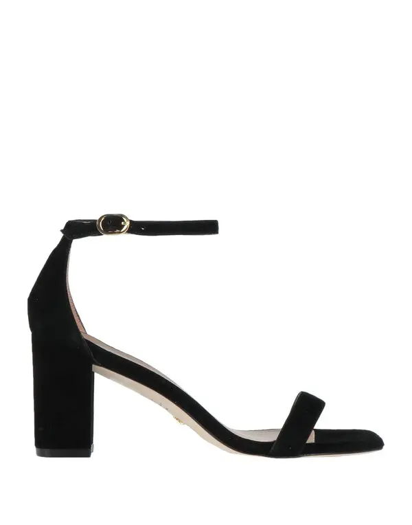 STUART WEITZMAN Suede Sandals - Black