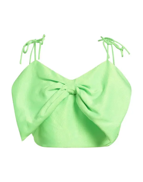 MSGM Bow-detailed Sleeveless Top - Green