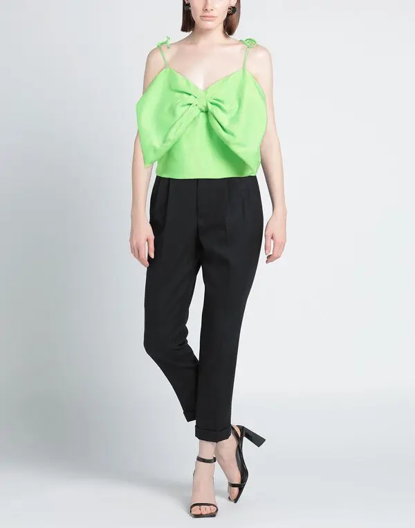MSGM Bow-detailed Sleeveless Top - Green