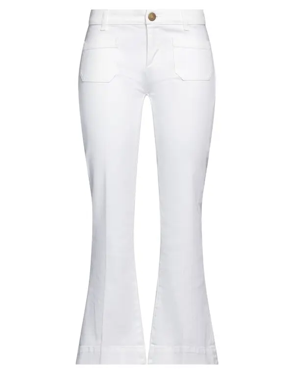 Seafarer Cotton-elastane Blend Flared Leg Pants - Ivory