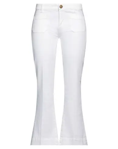 Seafarer Cotton-elastane Blend Flared Leg Pants - Ivory