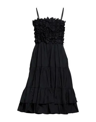 MSGM Flared Midi Dress - Black