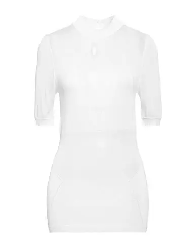 TRUSSARDI Turtleneck Viscose Top - White