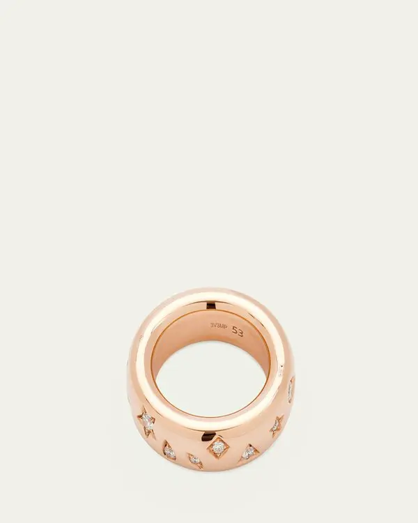 Pomellato Iconica Band Ring With Diamonds