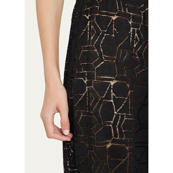 LESET Daniel Wide-leg Lace Pants