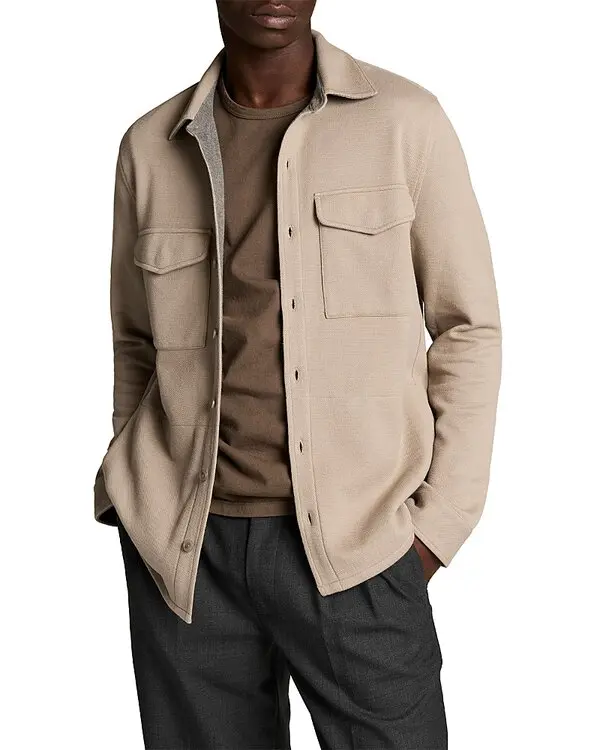 Vince Button Shirt Jacket - Pavement