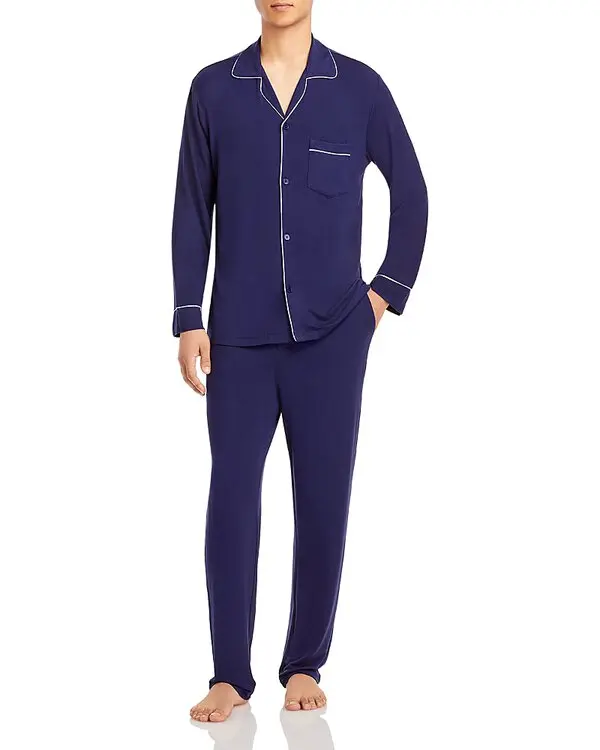 Eberjey William Pajama Set - Navy/ivory