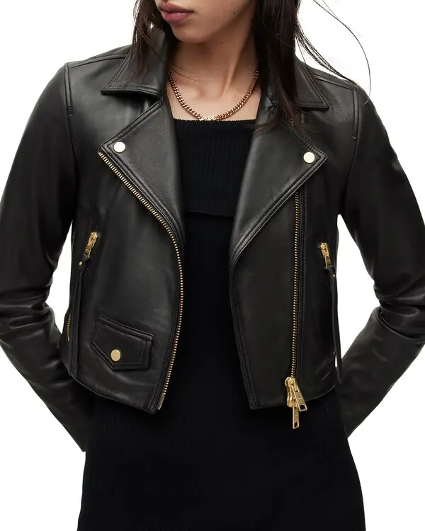 ALLSAINTS Elora Leather Biker Jacket