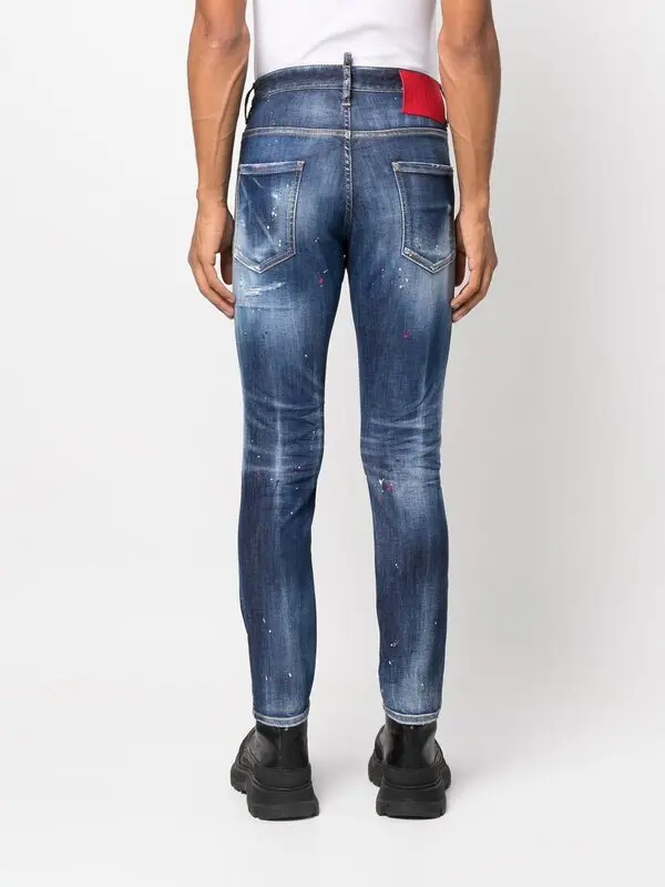 Dsquared2 Slim-cut Distressed Jeans - Blue