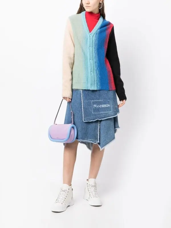 JW Anderson Bumper-15 Colour-block Shoulder Bag - Purple