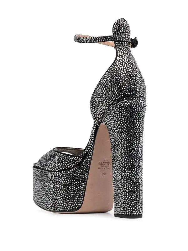 Valentino Garavani Crystal-embellished Platform Sandals