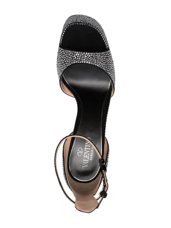 Valentino Garavani Crystal-embellished Platform Sandals