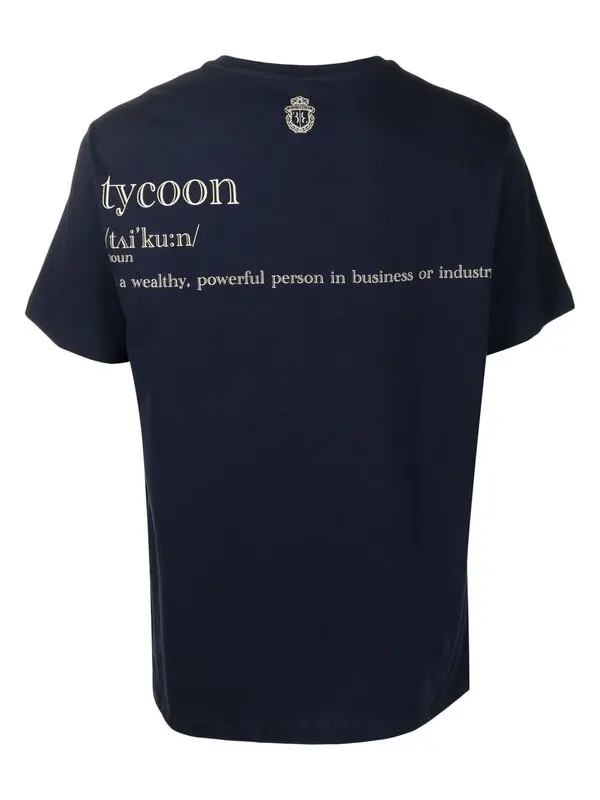 BILLIONAIRE Graphic-print Cotton T-shirt - Blue