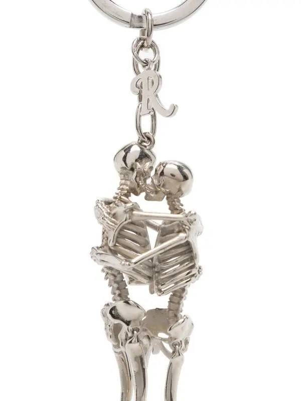 Raf Simons Skeleton Keyring In Silver - 65% Off | Editorialist