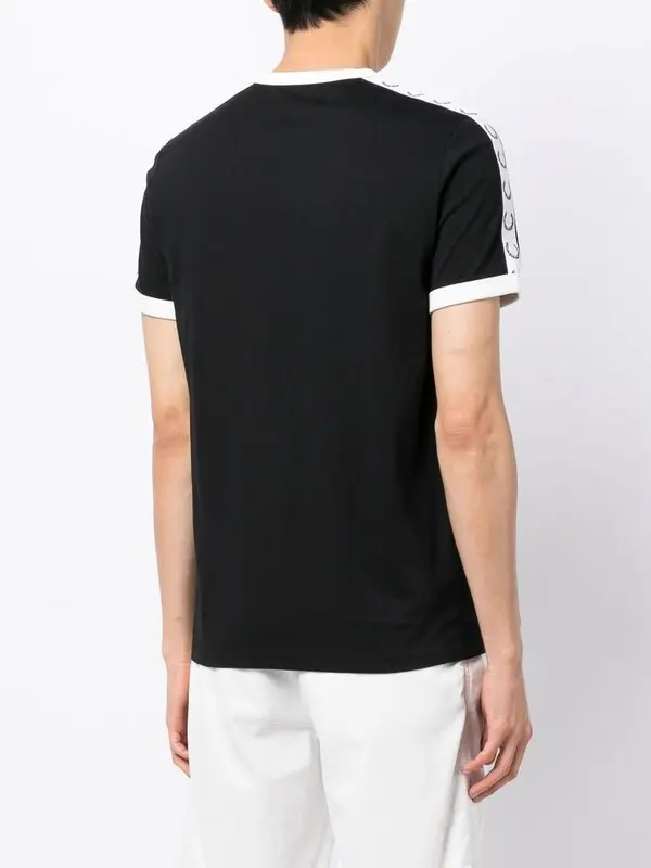 Fred Perry Logo-tape Cotton T-shirt