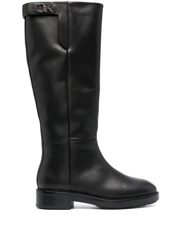 Calvin Klein Plaque Knee-high Boots