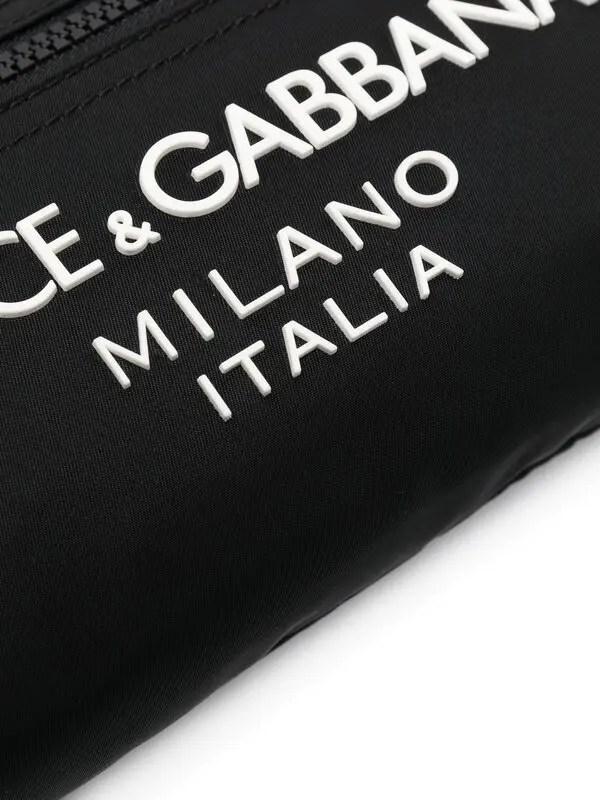Dolce & Gabbana Embossed Logo Belt Bag - Black