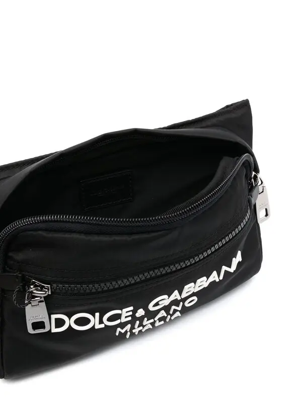 Dolce & Gabbana Embossed Logo Belt Bag - Black