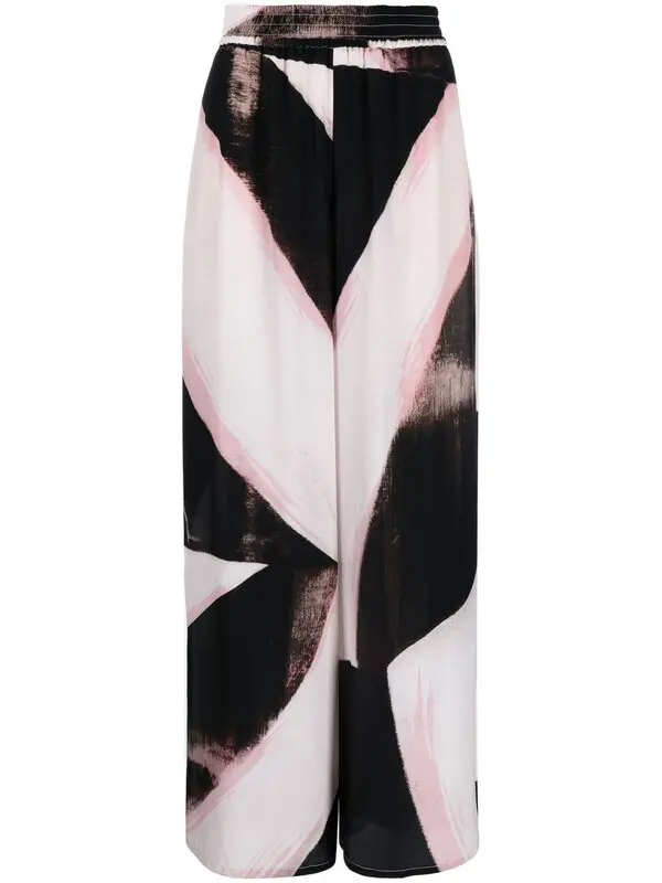 Alexander McQueen Printed High-waist Trousers