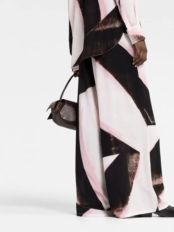 Alexander McQueen Printed High-waist Trousers