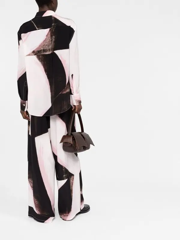 Alexander McQueen Printed High-waist Trousers