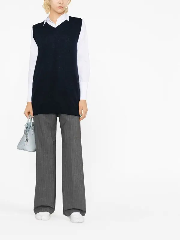 MAISON MARGIELA V-neck Wool-blend Vest