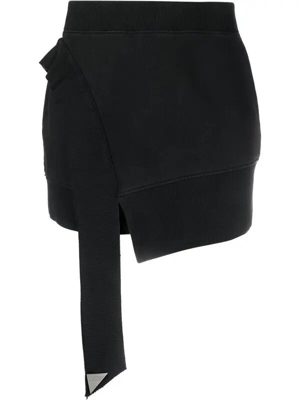 Attico Asymmetric Hem Pencil Skirt
