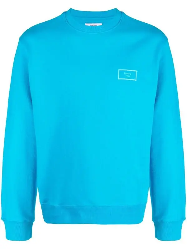 Martine Rose Logo-print Crew-neck Sweatshirt