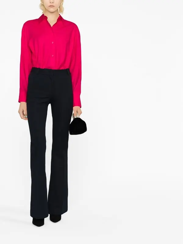 FRAME Le High Flare Trousers - Blue