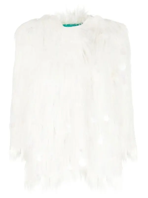 ALABAMA MUSE Faux-fur Jacket - White