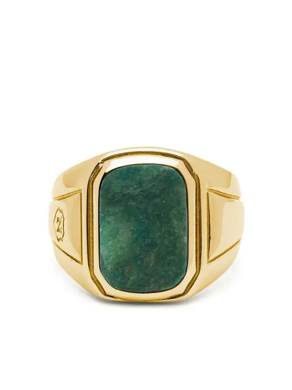 NIALAYA JEWELRY Plated Signet Ring - Gold