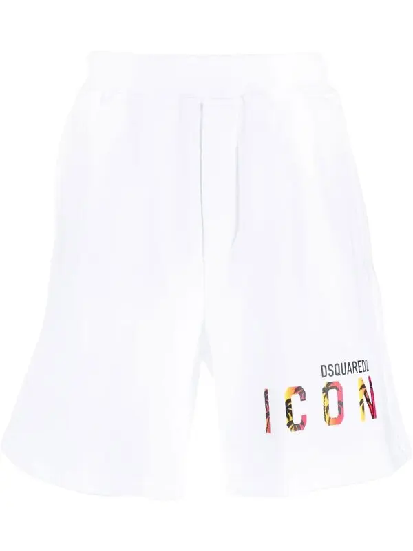 Dsquared2 Icon Logo-print Shorts - White