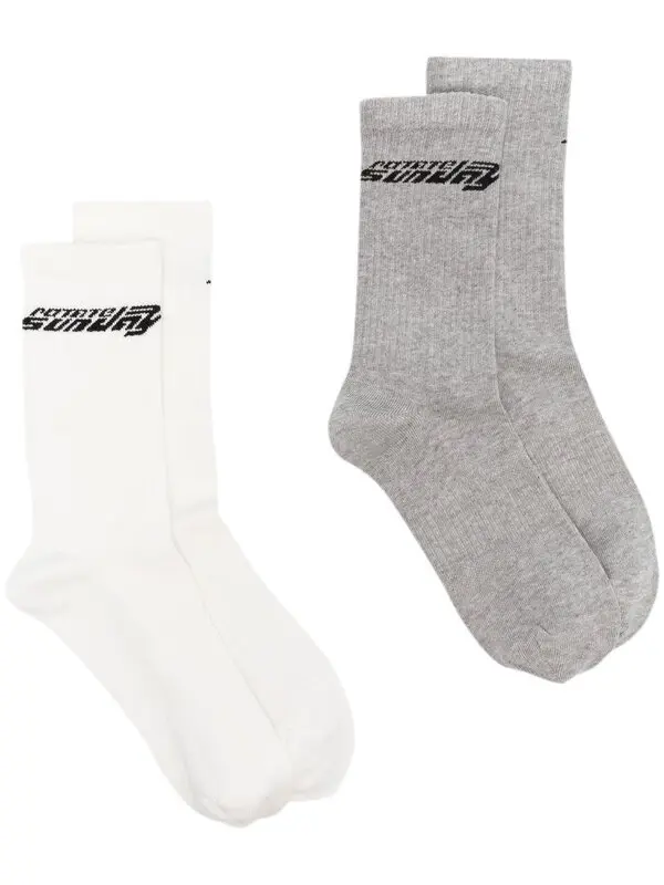 Remain Birger Christensen Logo Ankle Socks - Neutrals