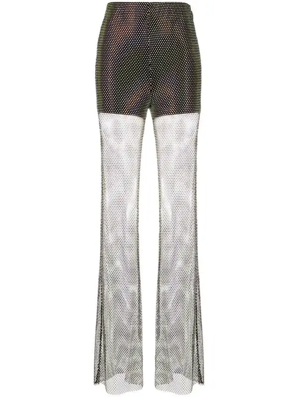 ROTATE BY BIRGER CHRISTENSEN Crystal-embellished Trousers