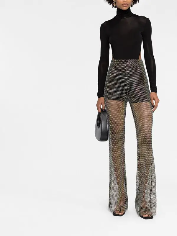 ROTATE BY BIRGER CHRISTENSEN Crystal-embellished Trousers
