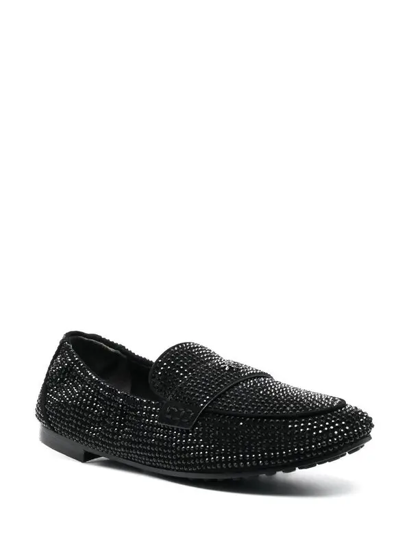 Tory Burch Ballet Leather Loafers - Black