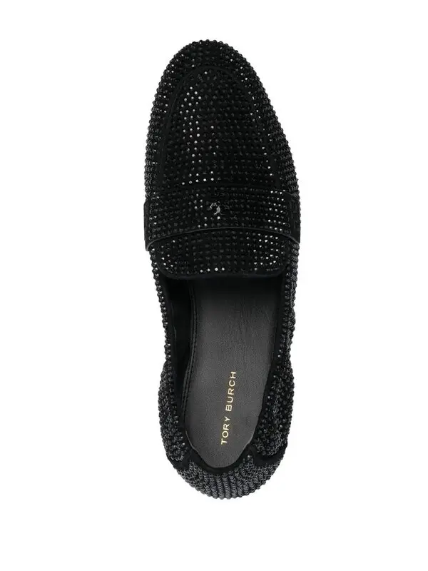 Tory Burch Ballet Leather Loafers - Black
