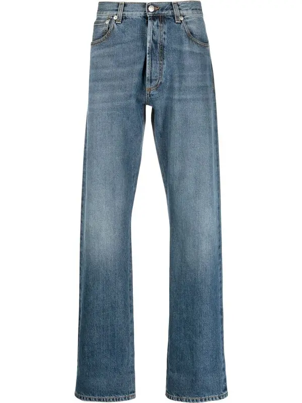 Alexander McQueen Turn-up Cuff Straight-leg Jeans